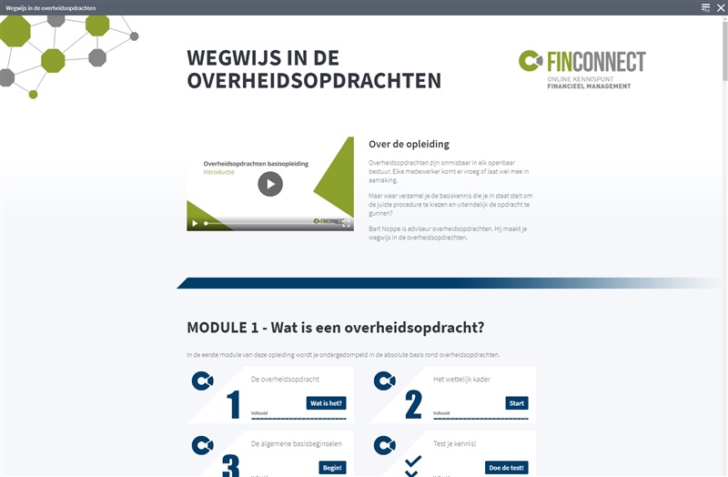 Binnenkort bestelbaar: FinConnect e-learning Overheidsopdrachten ...